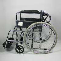 China Folding Steel Wheelchair with Detachable Footrest Flip Back Seat 20 Inch for sale