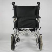 China Lightweight Aluminum Manual Wheelchair 100kg Capacity Foldable Travel Wheelchair for sale