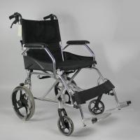 China Lightweight Aluminum Manual Wheelchair 100kg Capacity Foldable Travel Wheelchair for sale