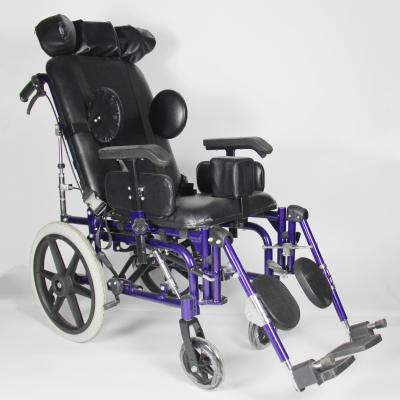 China Manual Aluminum Pediatric Wheelchair for Cerebral Palsy Kids 38-44cm Seat Width 75kg Capacity for sale