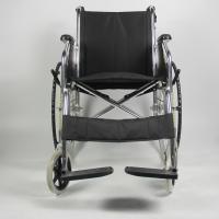 China Aluminum Manual Wheelchair Fixed Armrest Mag Solid Wheels Lightweight 809L for sale