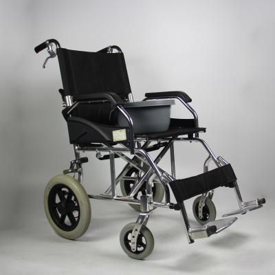 China Foldable Aluminum Manual Wheelchair 100kg Capacity Lightweight Portable for Limited Mobility for sale