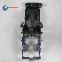 China Pediatric Transport Aluminum Manual Wheelchair for Children Reclining High Back 38-44cm Seat Width 75kg Capacity for sale