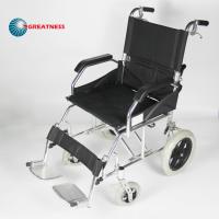 China Compact Aluminum Lightweight Wheelchair Outdoor Use Easy Carry 20 Inch Solid Rear Wheel for sale