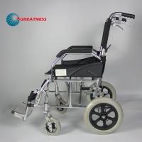 China Compact Aluminum Lightweight Wheelchair Outdoor Use Easy Carry 20 Inch Solid Rear Wheel for sale