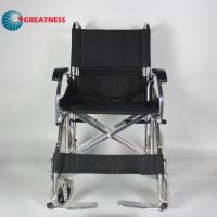 China Compact Aluminum Lightweight Wheelchair Outdoor Use Easy Carry 20 Inch Solid Rear Wheel for sale