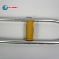 China Multi Size Adjustable Aluminum Axillary Crutch Matte Finish for sale