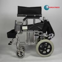 China Lightweight Aluminum Manual Wheelchair 20 Inch Seat Flip Up Armrest Easy Carry Foldable for sale