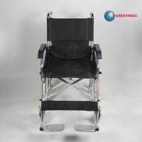 China Lightweight Aluminum Manual Wheelchair 20 Inch Seat Flip Up Armrest Easy Carry Foldable for sale