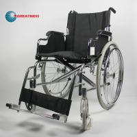 China Premium Lightweight Aluminum Manual Wheelchair 22 Inch Solid Castor for sale