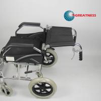 China Customizable Aluminum Manual Wheelchair Foldable Seat Back Lightweight 100kg Capacity for sale