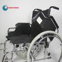 China Aluminum Double Crossbar Lightweight Wheelchair 100kg Capacity Drop Back Seat Flip Up Armrest for sale