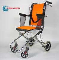 China Compact Aluminum Folding Wheelchair Lightweight 16 Inch Small Wheels Easy Carry for sale
