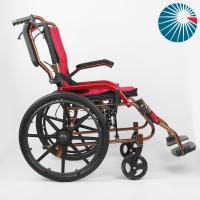 China Lightweight Aluminum Manual Wheelchair Custom Colors Foldable Easy Carry 20 Inch Rear Wheel for sale