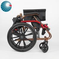 China Lightweight Aluminum Manual Wheelchair Custom Colors Foldable Easy Carry 20 Inch Rear Wheel for sale