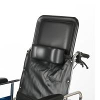 China Aluminum Manual Wheelchair with U Shape Commode Seat 100kg Capacity 44cm Width for sale