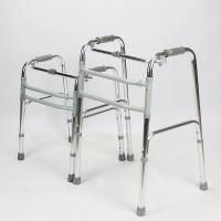 China 76cm Height Lightweight Aluminum Walker For Elderly Easy To Fold Walking Aids for sale