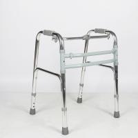 China 76cm Height Lightweight Aluminum Walker For Elderly Easy To Fold Walking Aids for sale
