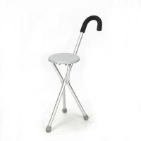 China 84cm Aluminum Travel Walking Cane with Seat for Seniors Adjustable Walking Stick for sale