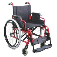China Affordable Foldable Aluminum Manual Wheelchair With Aluminum Frame for sale