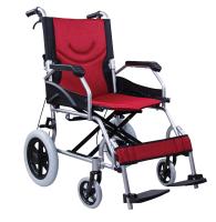 China Aluminum Manual Wheelchair 863LABJ Lightweight Travel with 8 Inch Castor 24 Inch Rear Wheel for sale
