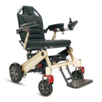 China 51cm Foldable Power Wheelchair 100 kg Capacity Lightweight Electric Wheelchair for Elderly for sale