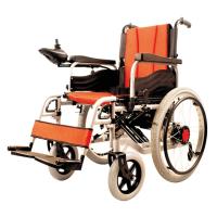China 51cm Foldable Power Wheelchair 100 kg Capacity Lightweight Electric Wheelchair for Elderly for sale