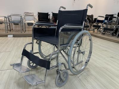 China GT-874 Lightweight Manual Wheelchair Bariatric Transport Chair 500 Lbs Steel Chromed for sale