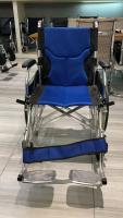 China Orange Lightweight Aluminum Manual Wheelchair 863L 100kg Capacity 46cm Seat Width for sale