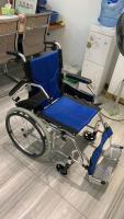 China Orange Lightweight Aluminum Manual Wheelchair 863L 100kg Capacity 46cm Seat Width for sale