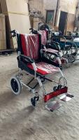 China GT-863L Aluminum Manual Wheelchair Lightweight Foldable 46cm Seat Width Solid Castor for sale