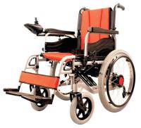 China 250W Electric Lightweight Folding Power Wheelchair 6km/h ISO with Brushed Motor for sale