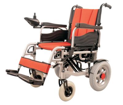 China Steel Travel Electric Folding Power Wheelchair 24V 250W Slope Controller ISO 100kg Capacity for sale
