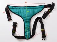 China I Shaped Wheelchair Anti Slip Belt Twill Cotton 2 Layer Reinforced Safety Belt for sale