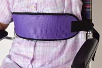 China Adjustable Elasticity Wheelchair Seat Belt with Padded Sponge and Sandwich Mesh for sale