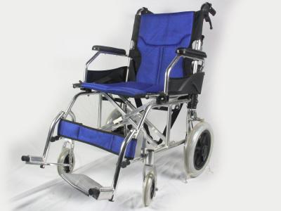 China Foldable Lightweight Aluminum Manual Wheelchair 46cm Seat Width 100kg Capacity Model 863L for sale