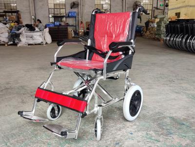 China Compact Lightweight Aluminum Manual Wheelchair With Solid Rear Wheel for sale
