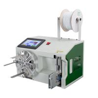China Semi-Automatic 30 Meters Long Cable Coiling Machine Data Wire Power Cable Winding And Tie Machine for sale