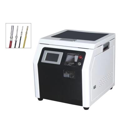China Electric Wire Rotary Stripping Aviation Plug Pin Terminal Crimping Machine 0.5-4mm2 for sale