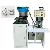 China SAA Solid Hollow 3 Pin Power Plug Insert Crimping Machine With Loose Bulk Terminal Vibrating Plate Feeder for sale
