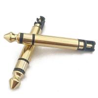China Gold Plated 6.35mm Mono 50L Audio Male Earphone Plug Connector With Thread For Headphone for sale