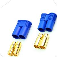 China 24K Gold Plated EC8 Connector with 8mm Diameter and 220A Maximum Current for RC Battery Applications for sale