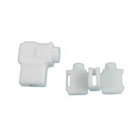 China Customized Terminal Protection Cover,Wiring Assembly White 6.3 Flag Sleeve Terminales 90 Angle Locking Terminal Nylon Sheath for sale