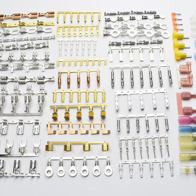 China Solderless Non-insulated U Shaped Brass Crimp Terminal for Wire Connecting with Reel Spool for sale