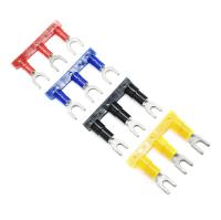 China Pre-Insulated SVN1.25 Wire Terminal Connector Brass and Copper Lug Screw Splice with Spade Terminals for sale