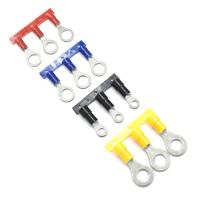 China Custom Factory 16 Awg Copper Nylon Insulated Spade Terminal Connector Continous Ring Terminal for sale