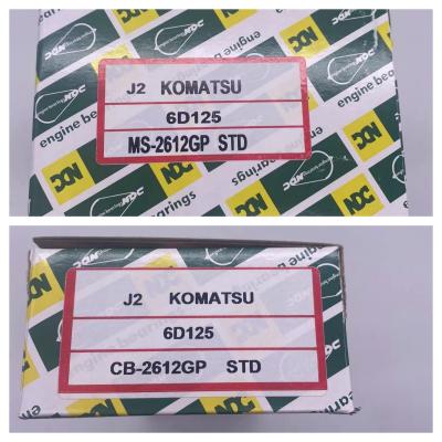 China Komatsu 6D125 Excavator Engine Parts STD Main Bearing Connecting Rod Bearing MS-2612GP CB-2612GP for sale