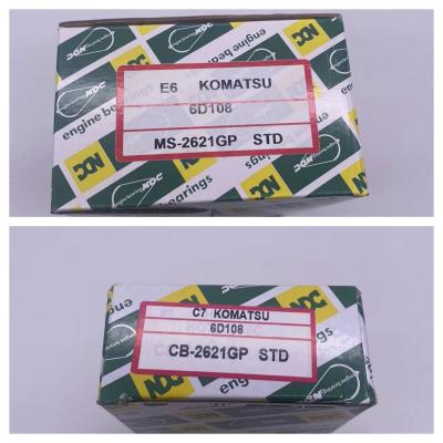China STD Main Bearing Connecting Rod Bearing MS-2621GP CB-2621GP For Komatsu Excavator 6D108 Engine for sale