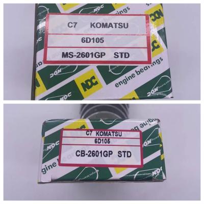 China MS-2601GP CB-2601GP STD Main Bearing Connecting Rod Bearing For Komatsu 6D105 Engine Excavator for sale