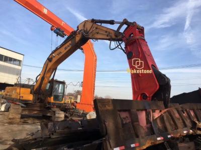 China Metal Rotating Hydraulic Excavator Shears Abrasion Resistant Steel OEM for sale